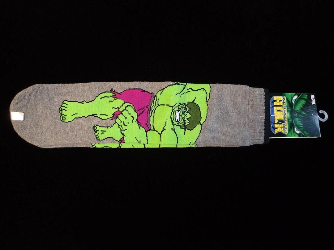 Vintage Marvel "the Incredible Hulk" Slipper Socks. Never Used. Fits ...
