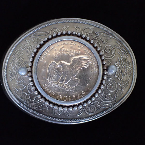 Silver Dollar Belt Buckle - Etsy