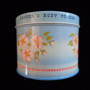 Vintage Lander's Body Powder, Spicy Apple Blossom. Powder is Unopened ...