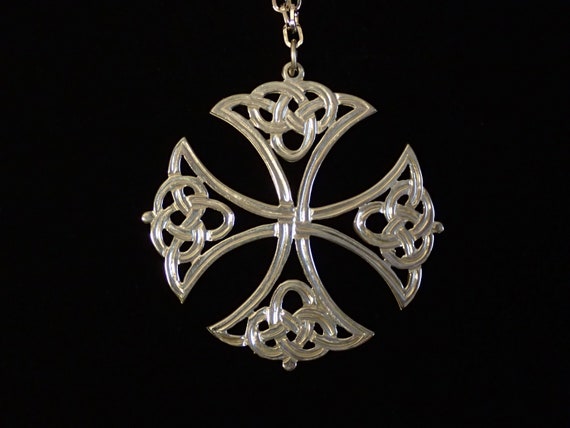 Vintage Reed and Barton Celtic Cross pendant/ornament… - Gem