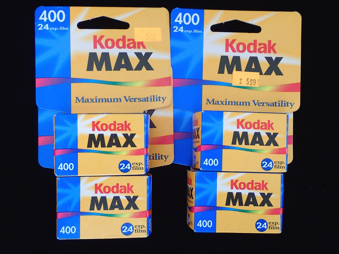 Kodak MAX 400 Speed 24 Exposure Film. Set of 4. Expired 08/2005 - Etsy