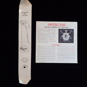 Mystic Eye Vintage Board Game. Complete With Pendulum, Board ...