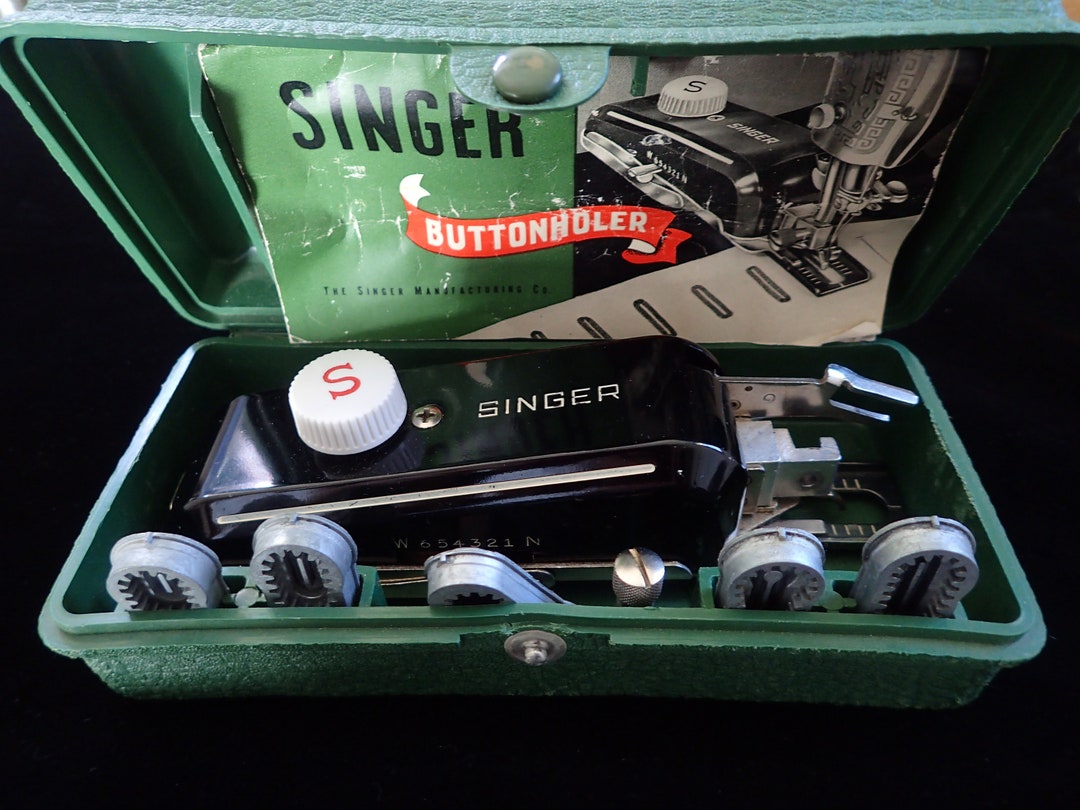 Vintage Singer Buttonholer From 1948. for Use With Singer Lock Stitch ...