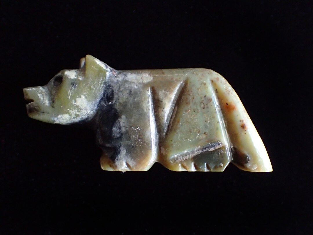 Vintage Zuni Bear Fetish Figurine - Etsy