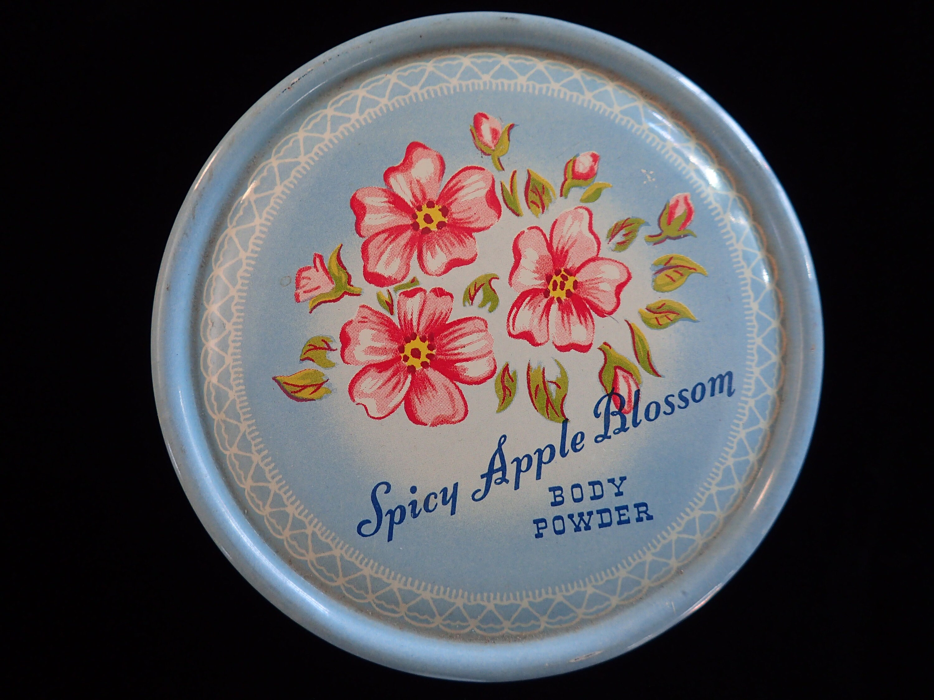 Vintage Lander's Body Powder, Spicy Apple Blossom. Powder is Unopened ...