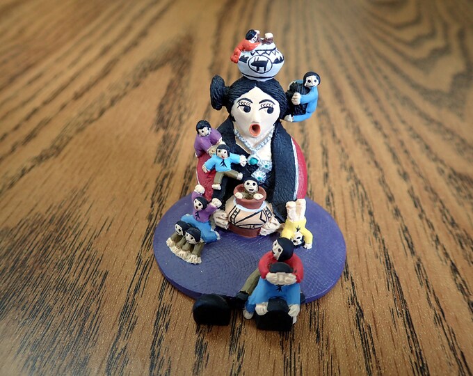 Vintage Hopi Style Storyteller Figurine. Southwest Native American ...