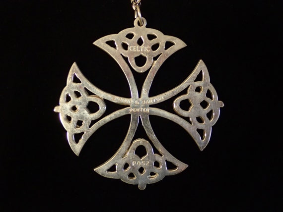 Vintage Reed and Barton Celtic Cross pendant/ornament… - Gem