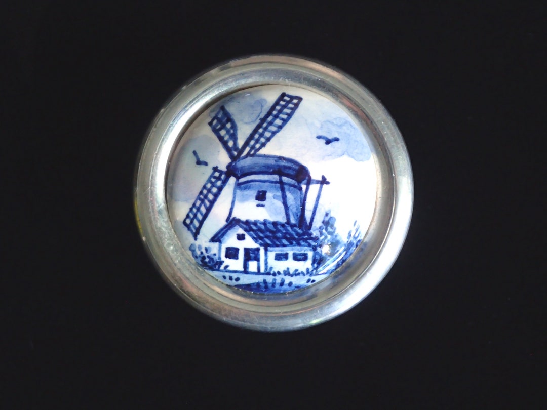 Vintage Royal Dutch Pewter Pill/trinket Box - Etsy