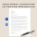 Immigration Character Reference Letter Template (digital Download) - Etsy