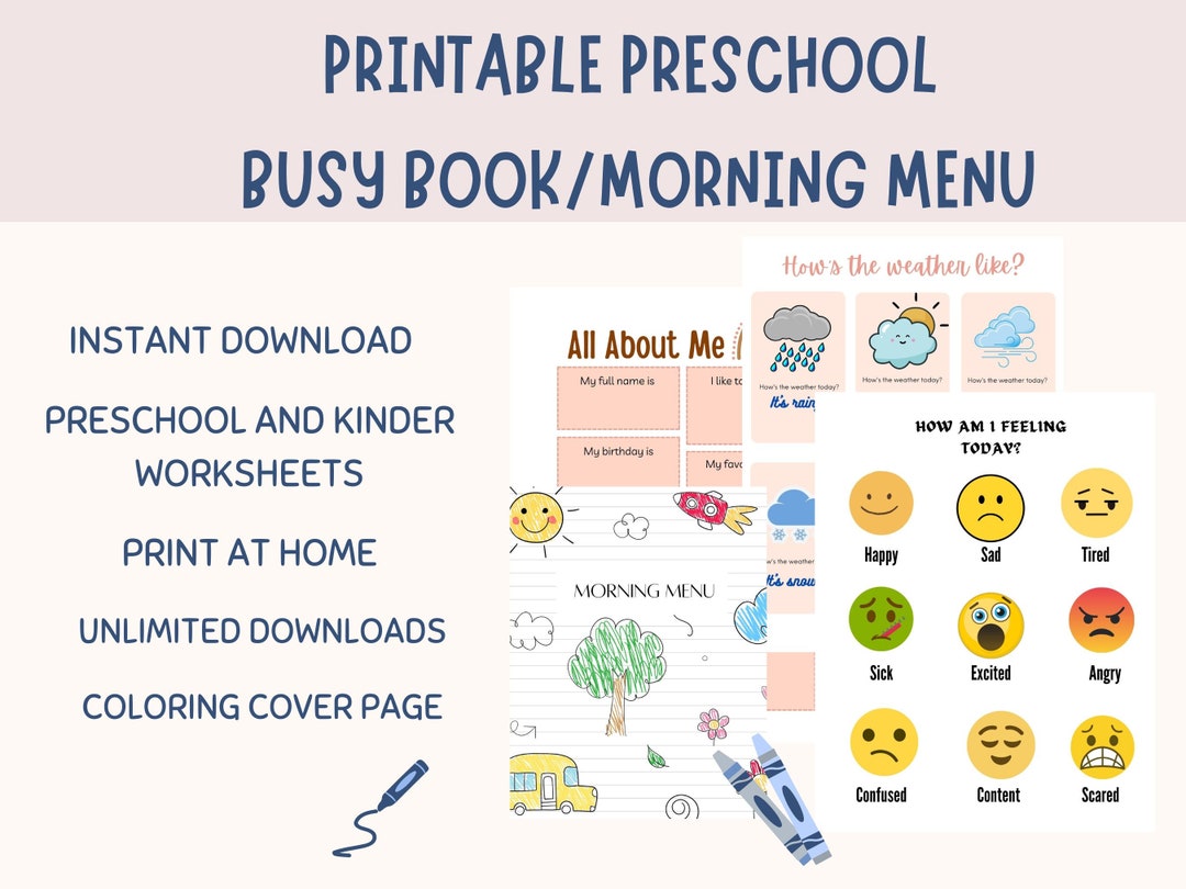 Preschool Busy Book, Todler Busy Book, Busy Book Printable, Toddler ...