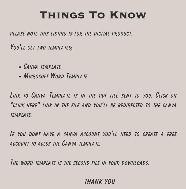 Personal Reference Letter Template: Editable Word & Canva (digital ...