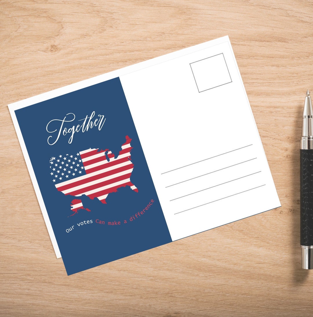 Election Postcards, Printable Voter Postcards, Postcards to Voters Vote ...