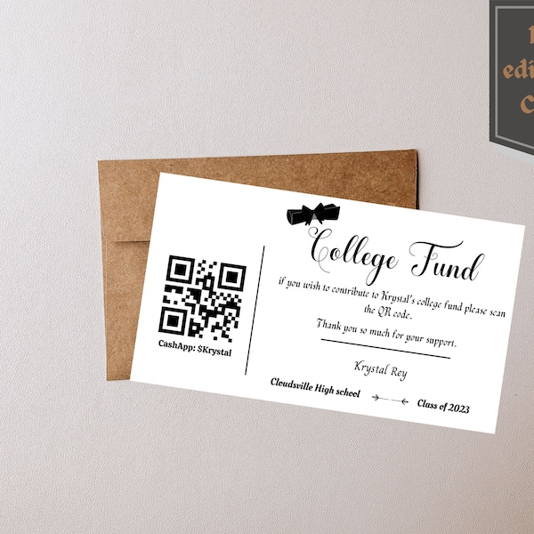 Graduation Invitation Qr Code - Etsy
