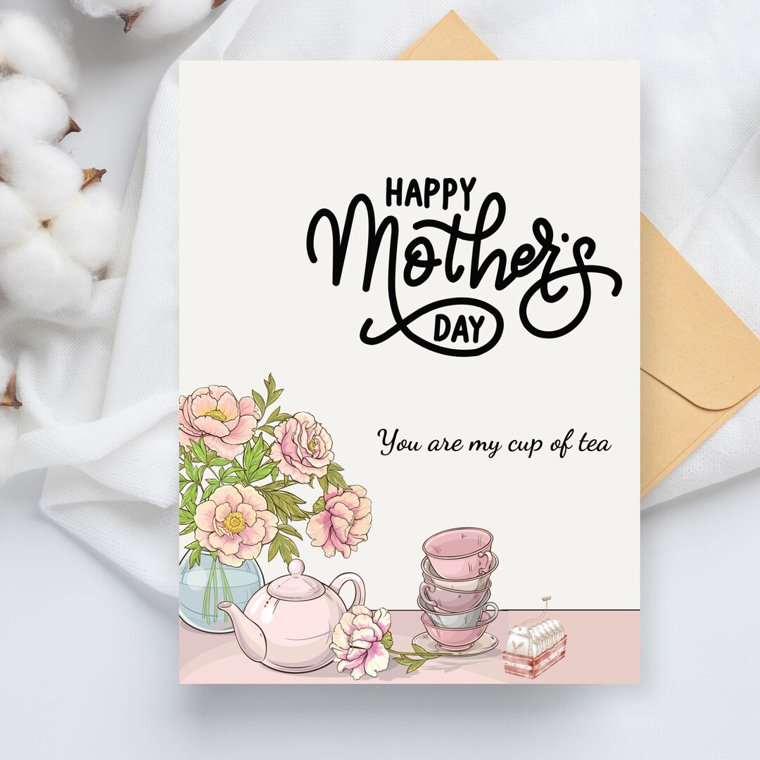 Mothers Day Card Digital Instant Download Card for Mothers Day Vintage ...