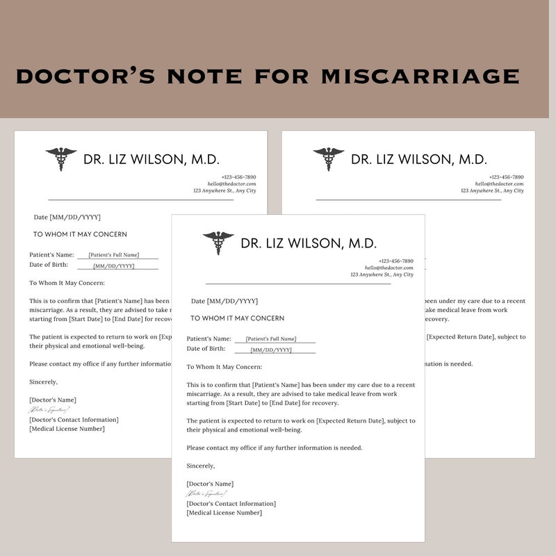 Doctor Note - Etsy