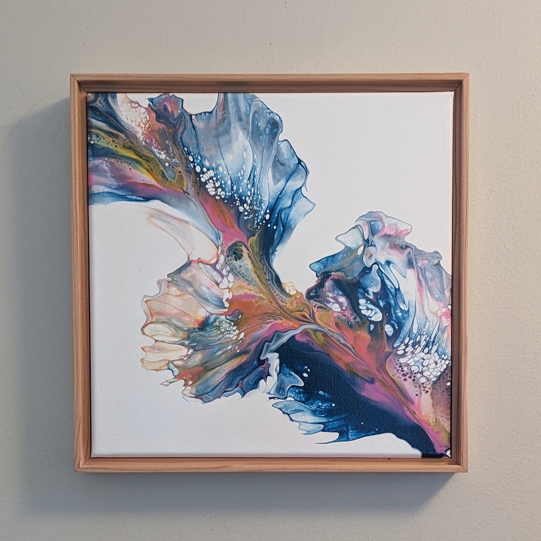 Flutter - Original Acrylic Dutch Pour Painting - Etsy