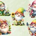 Watercolor Garden Gnome Clipart, Whimsical Illustrations (digital ...