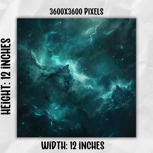 Nebula Cosmic Digital Papers for Scrapbooking, Printing, Junk Journal ...