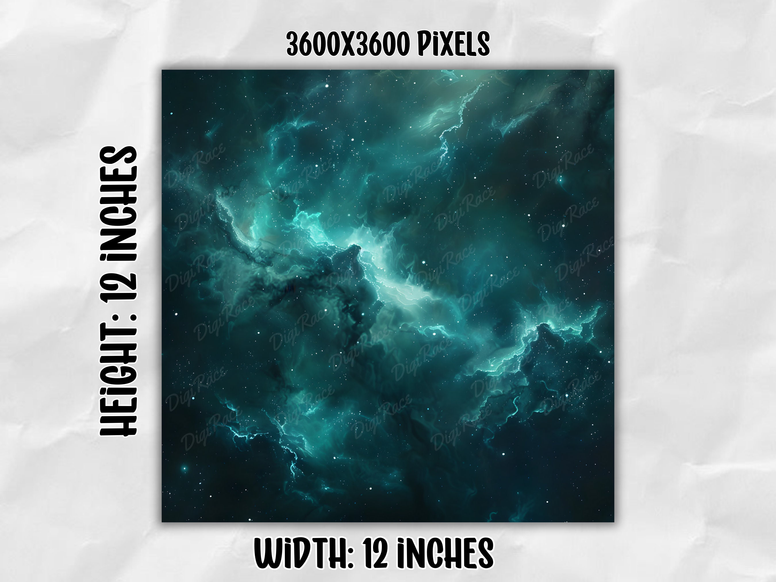 Nebula Cosmic Digital Papers for Scrapbooking, Printing, Junk Journal ...