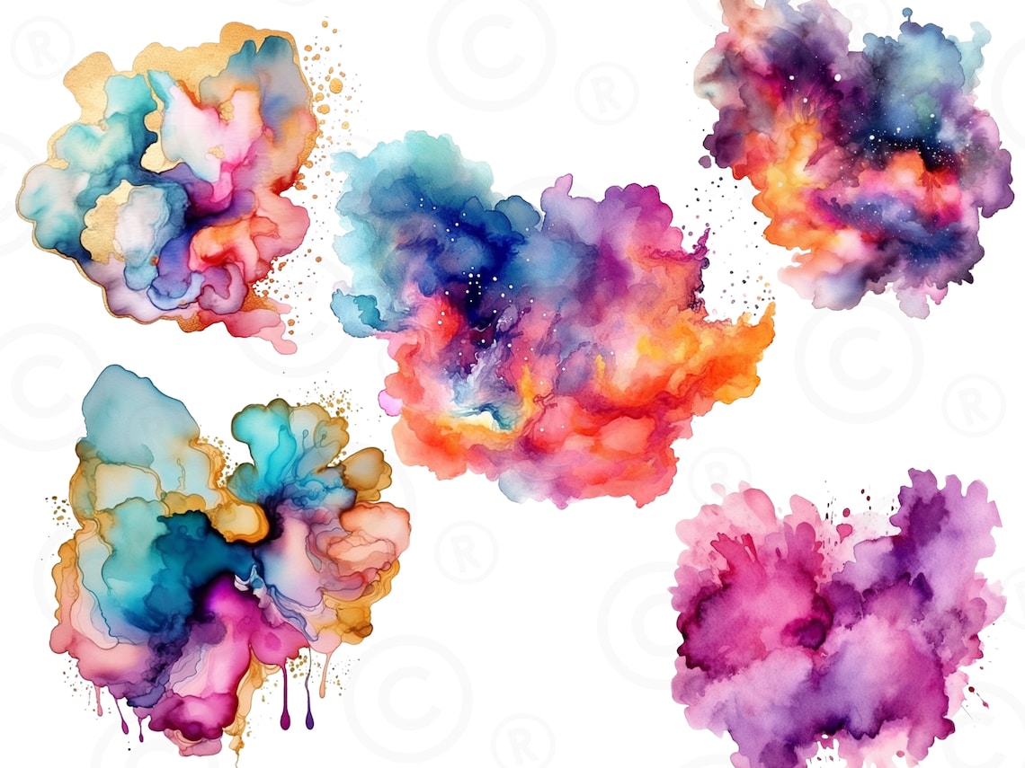 Watercolor Clip Art Commercial Use Instant Download Clip Art - Etsy UK
