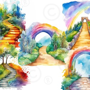 Watercolor Rainbow Clip Art Transparent Background Clip Art Rainbow ...