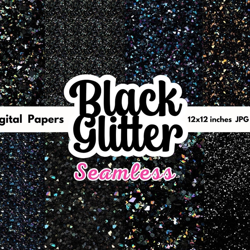 Glitter Digital Paper - Etsy