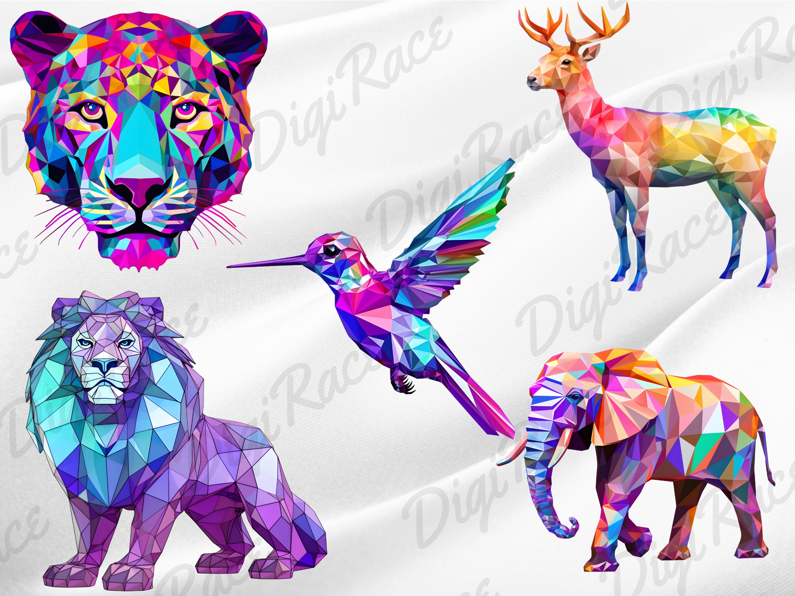 Geometric Animal Art
