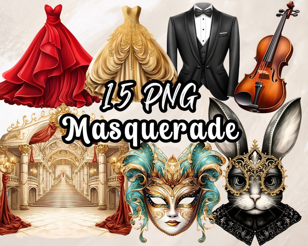 Clip Art Masquerade Ball, Graphic Design, Png Elements Seamless, Party ...