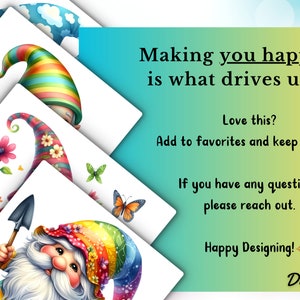 Watercolor Clip Art, Whimsical Garden Gnome - Digital Download, Cute ...