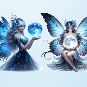 Mystical Fairy Clipart – Ethereal Celestial Art (digital Download) - Etsy