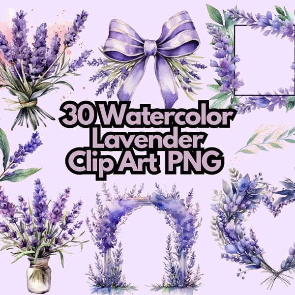 Transparent Lavender Border - Etsy