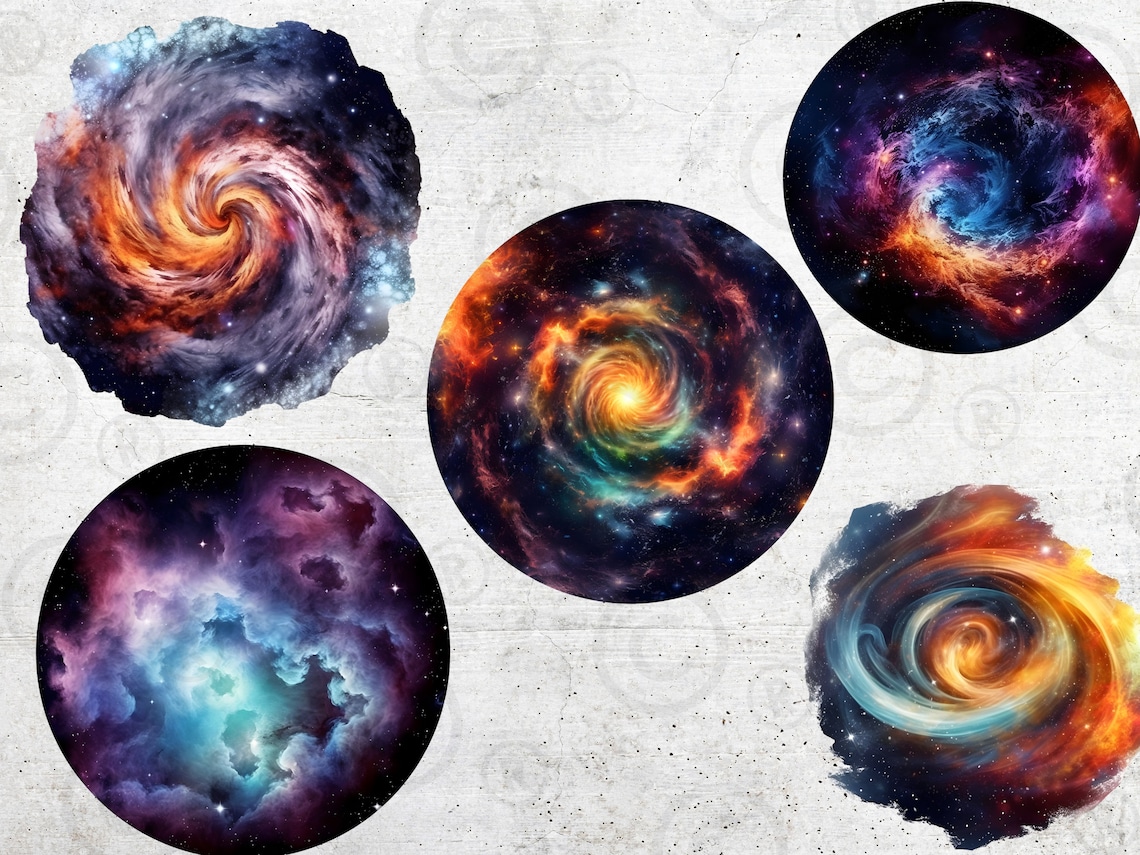 Clip Art Galaxy 300 DPI Free Commercial Use Transparent - Etsy