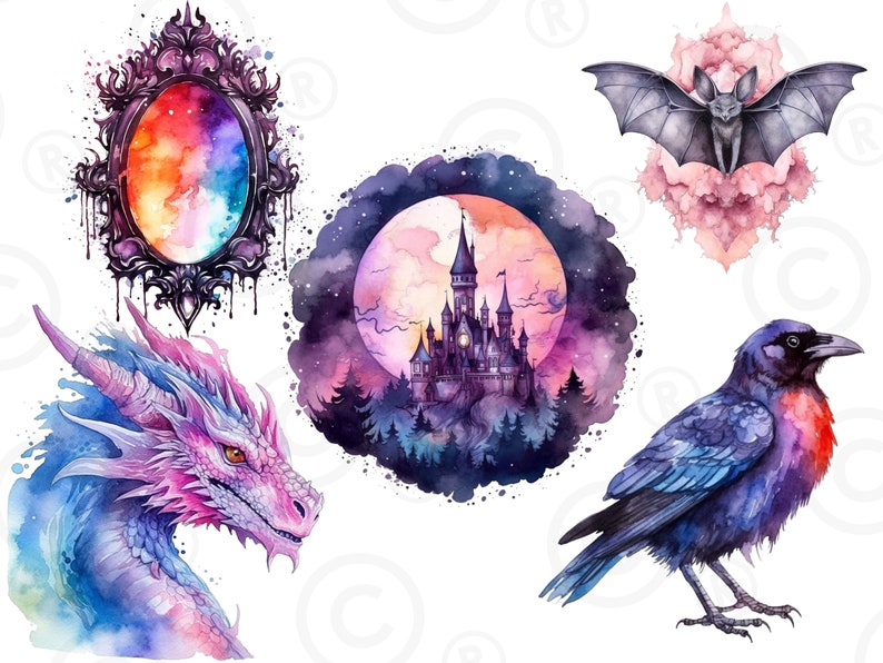 Magic Clip Art Bundle Fantasy Clipart Free Commercial Use Clip - Etsy