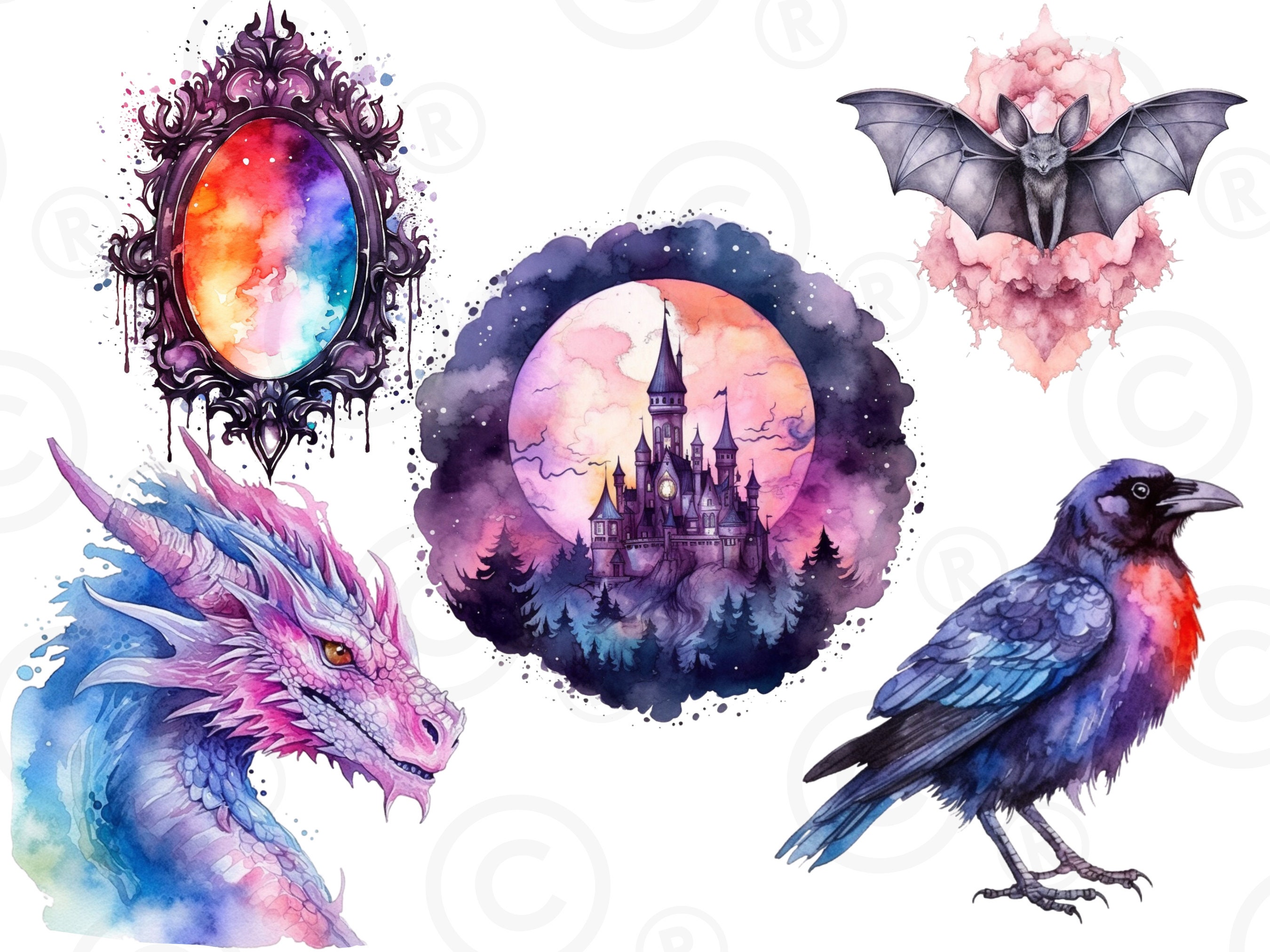 Magic Clip Art Bundle Fantasy Clipart Free Commercial Use Clip - Etsy