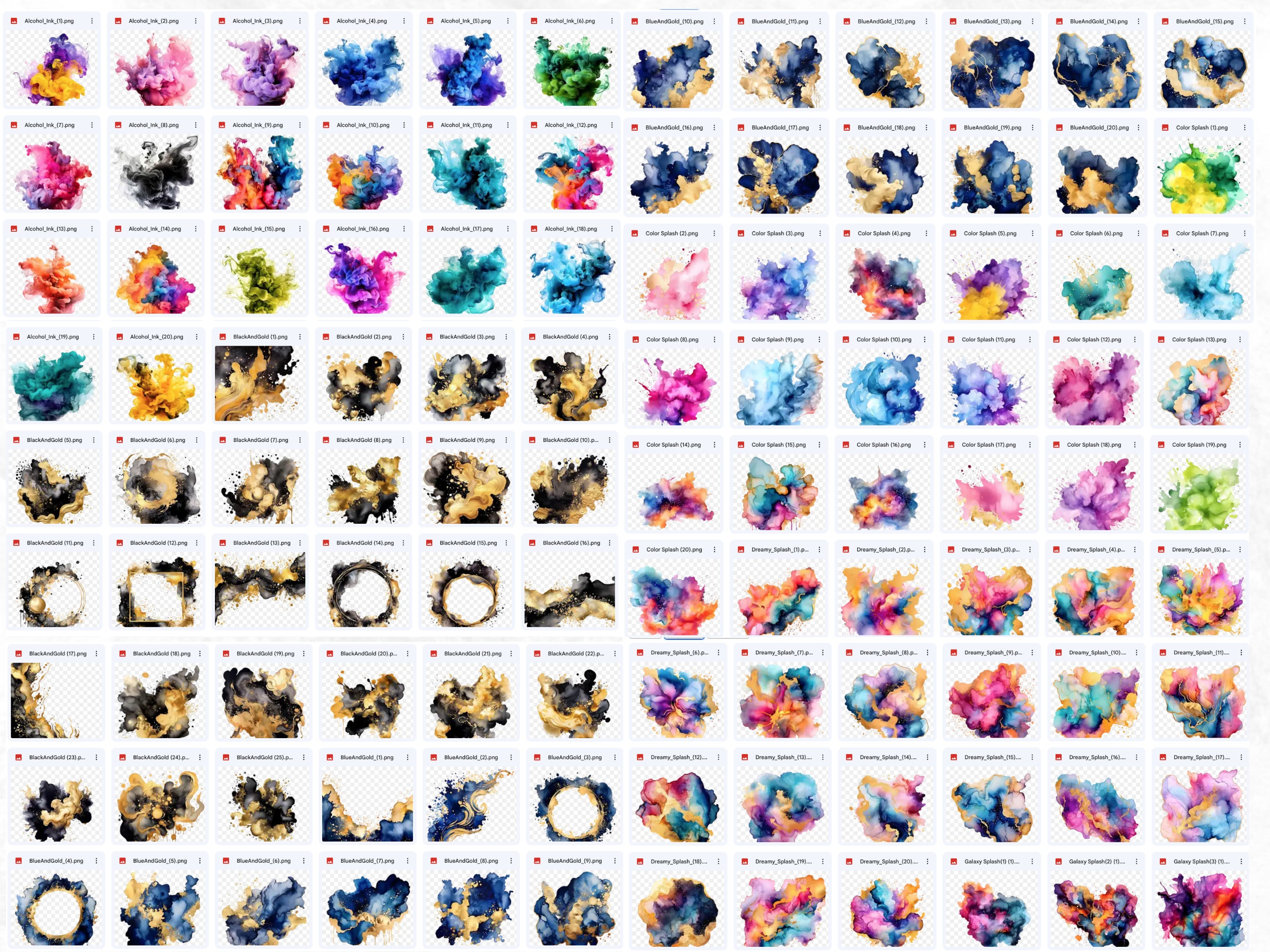 Clip Art Color Splash, Discount Bundle, Design Graphics Splatter Paint ...