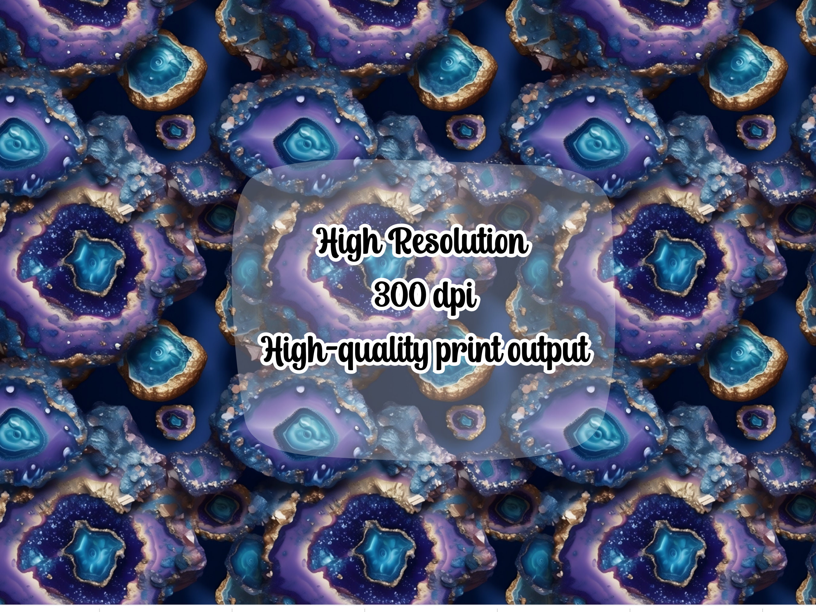 Digital Papers Geode Seamless Patterns 300DPI Free Commercial - Etsy