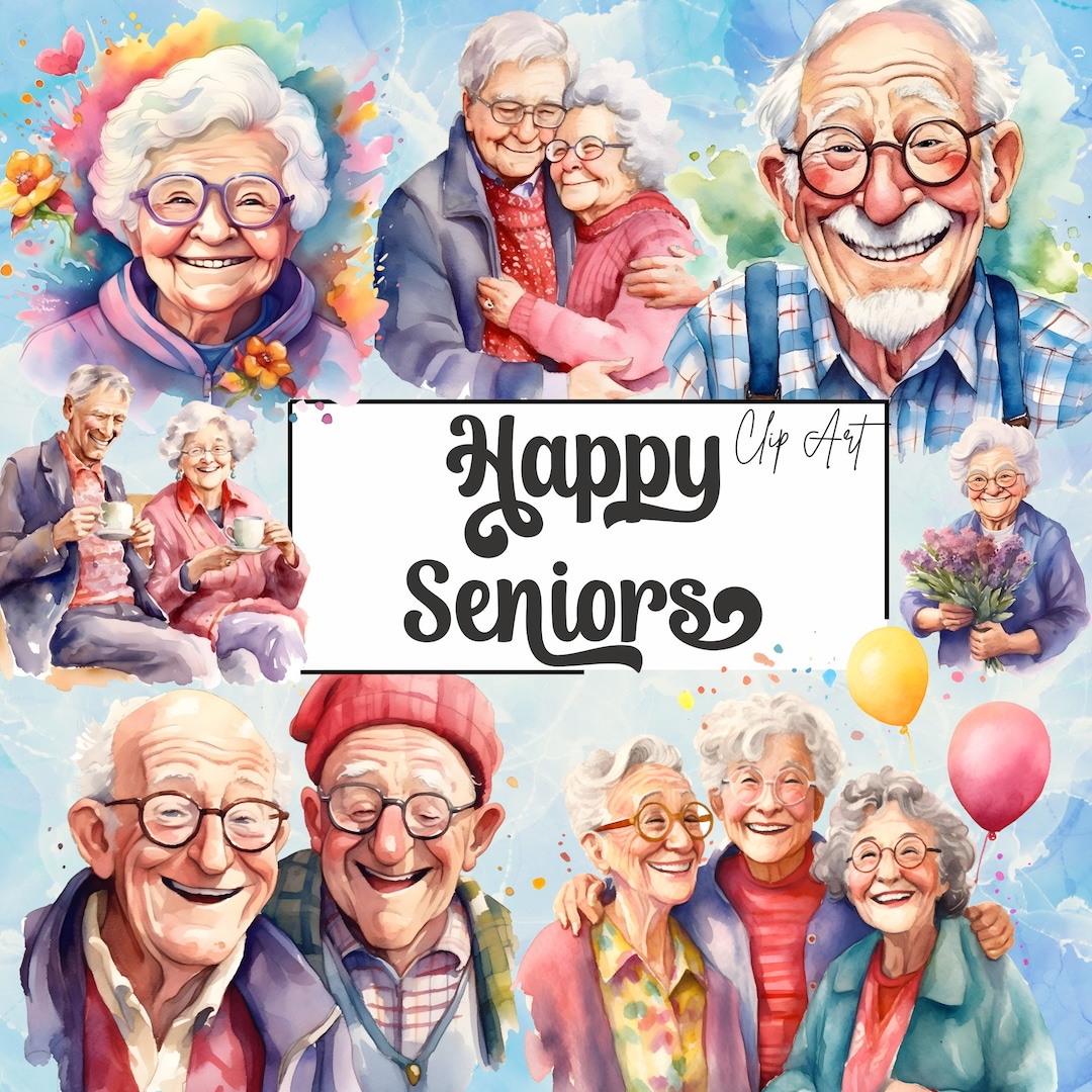 Clip Art Seniors, Watercolor Clip Art, Png With Free Commercial Use ...