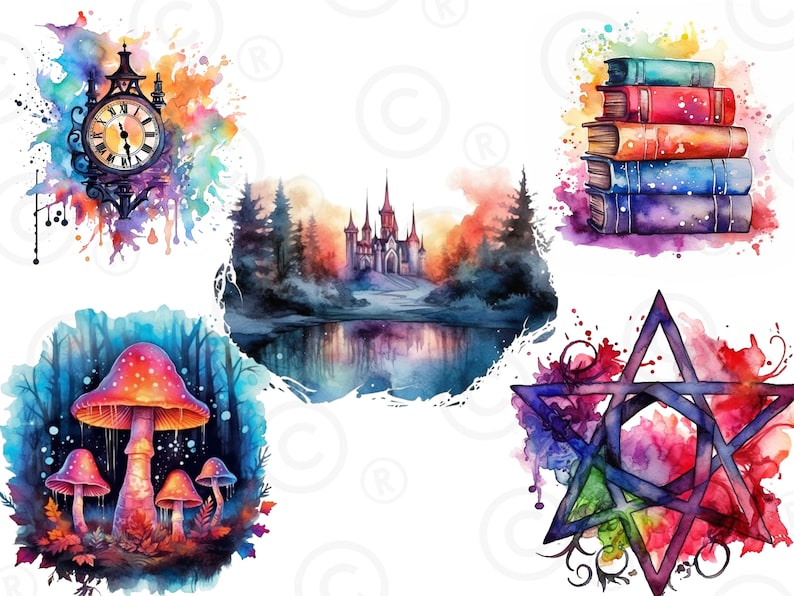 Magic Clip Art Bundle Fantasy Clipart Free Commercial Use Clip - Etsy