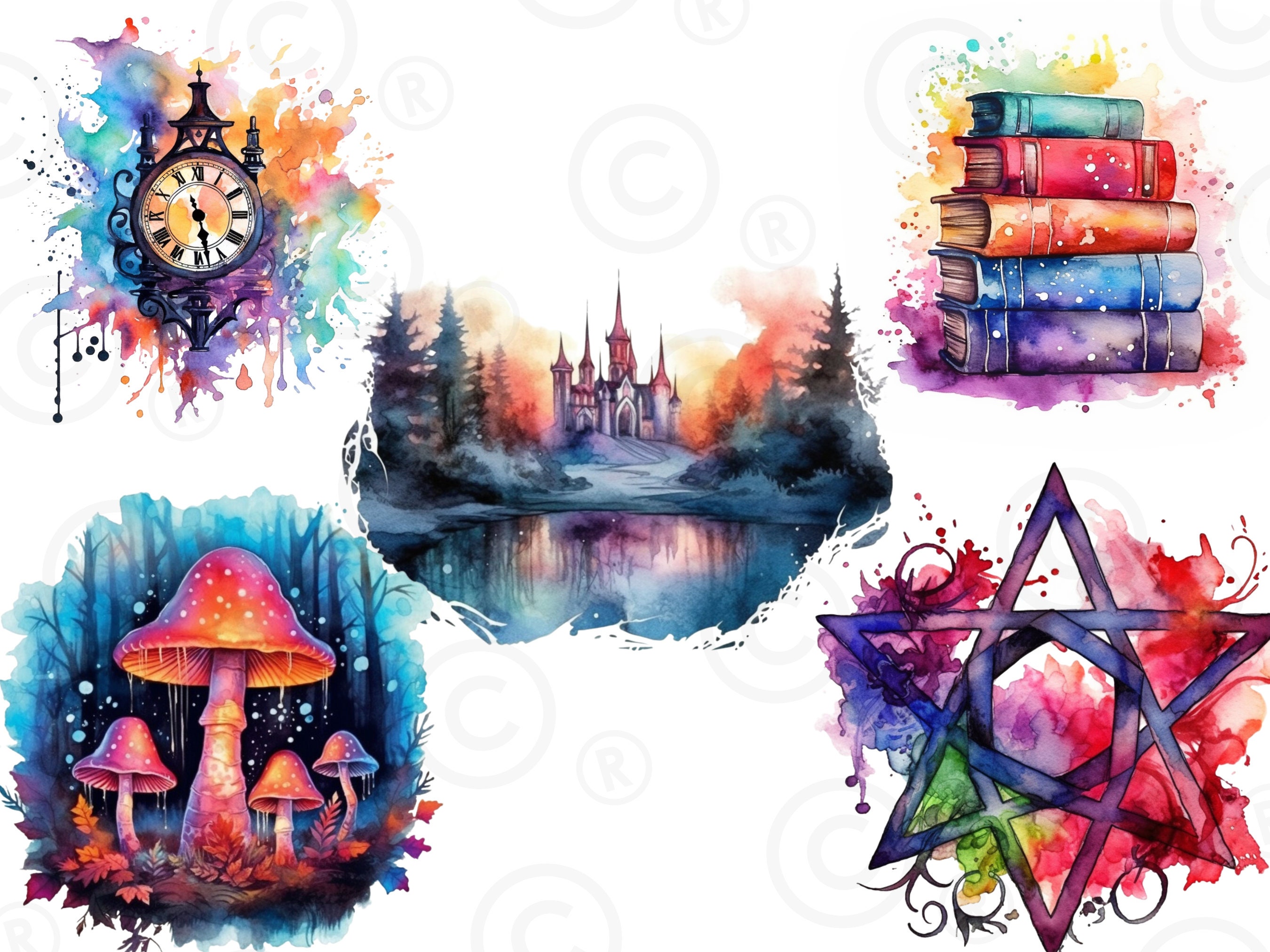 Magic Clip Art Bundle Fantasy Clipart Free Commercial Use Clip - Etsy