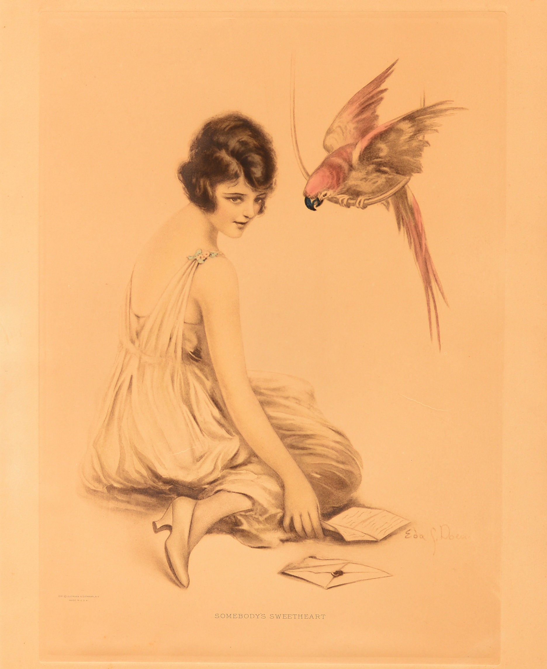 Vintage Large Original Engraving Old Print - Etsy