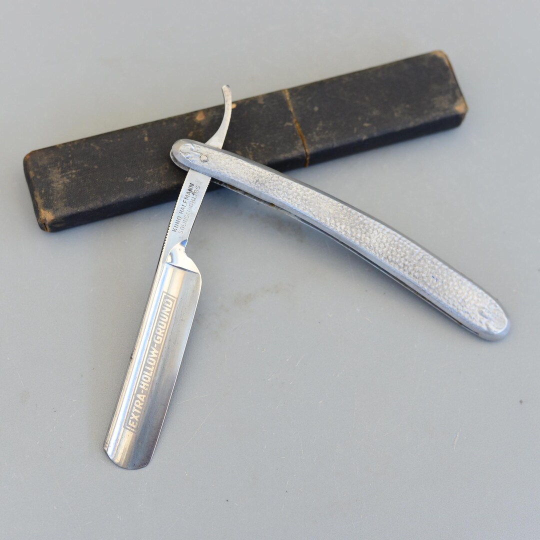 Vintage Kuno Halfmann Solingen Straight Razor Cut Throat Razors Germany ...