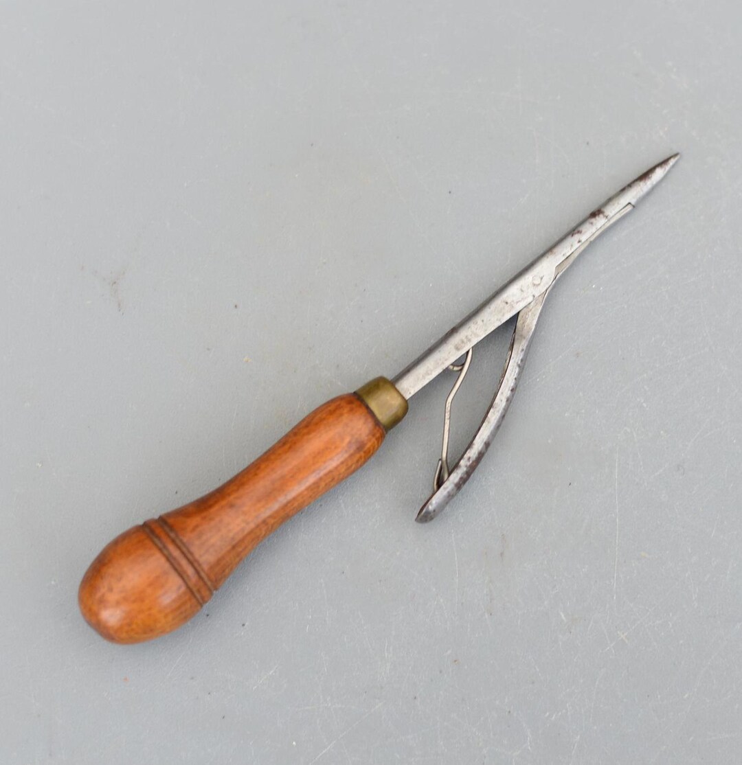 Vintage Rag Rug Spring Tool Bodger Made in England Brown's Patent No ...