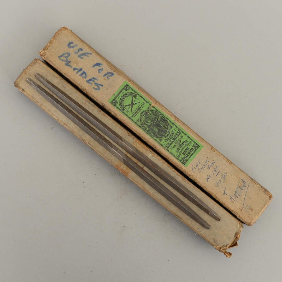 2 Vintage Nicholson 9" Double Ender File Files Saw Silversmith Jeweler ...