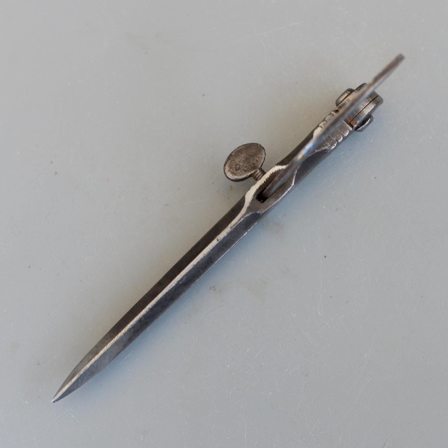 Vintage Rare R.stevenson Iron Wing Lock Dividers 180mm Compass Calipers ...