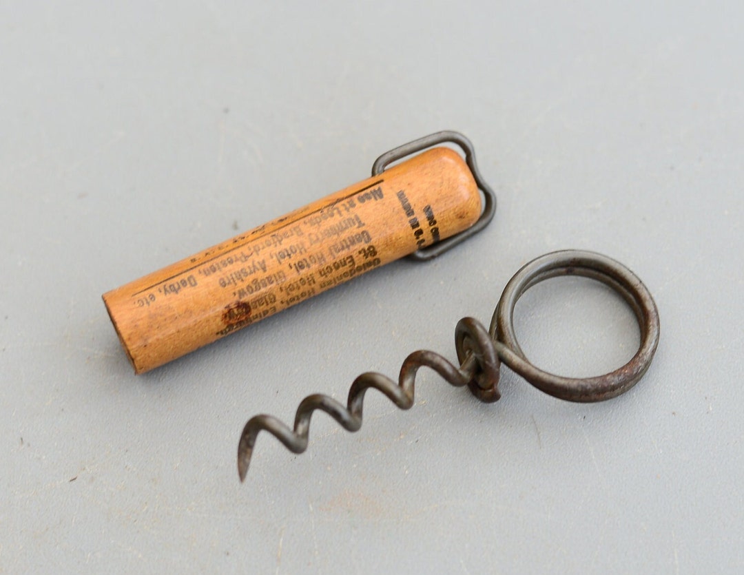 Vintage L.M.S. Hotels Corkscrew Wine Bottle Opener - Etsy