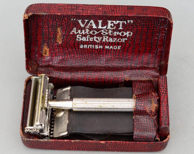 Vintage VALET Auto Strop Safety Razor Travel Set Made in England - Etsy