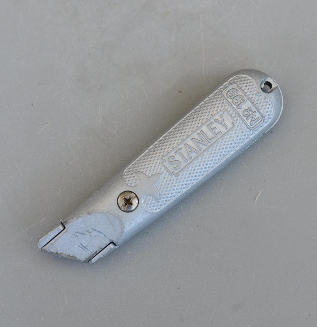 Vintage STANLEY No 199 Chequered Pad Blade Saw Handle Made in England ...