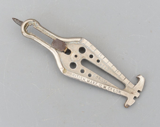 Vintage REGD 689051 British Make UM Co LON Multitool Hammer Glass ...