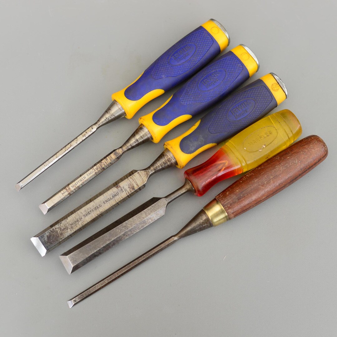 5 Vintage Bevel Edge Flat Chisel Marples Irwin Sheffield England - Etsy