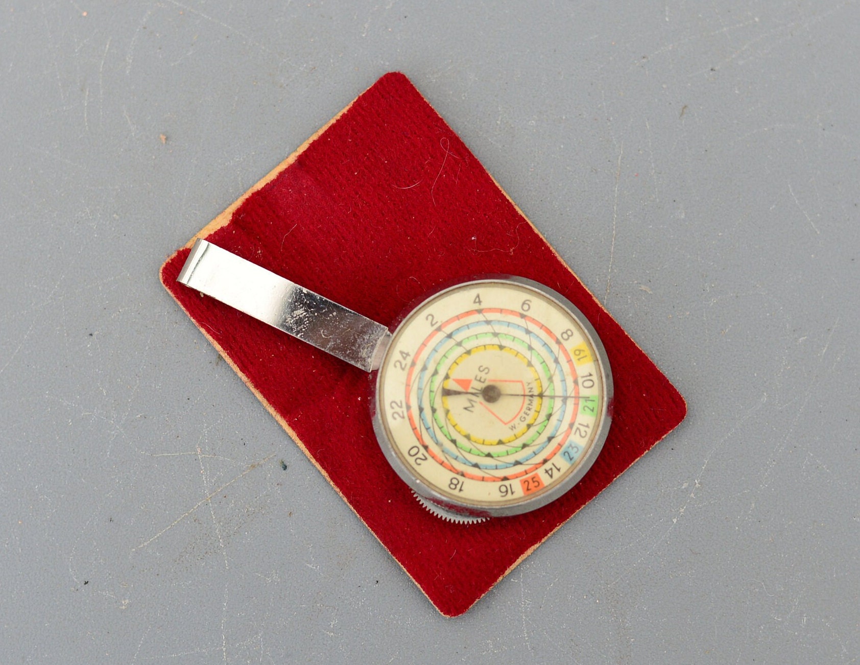 Vintage West Germany Map Measuring Wheel Miles 0-24 Measures Distance ...